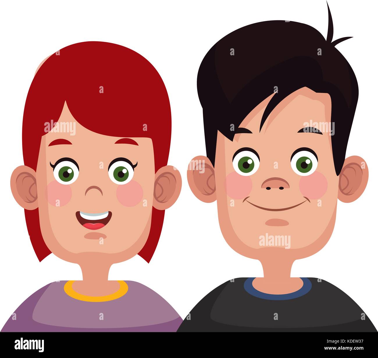 Kids friends cartoon Stock Vector Image & Art - Alamy
