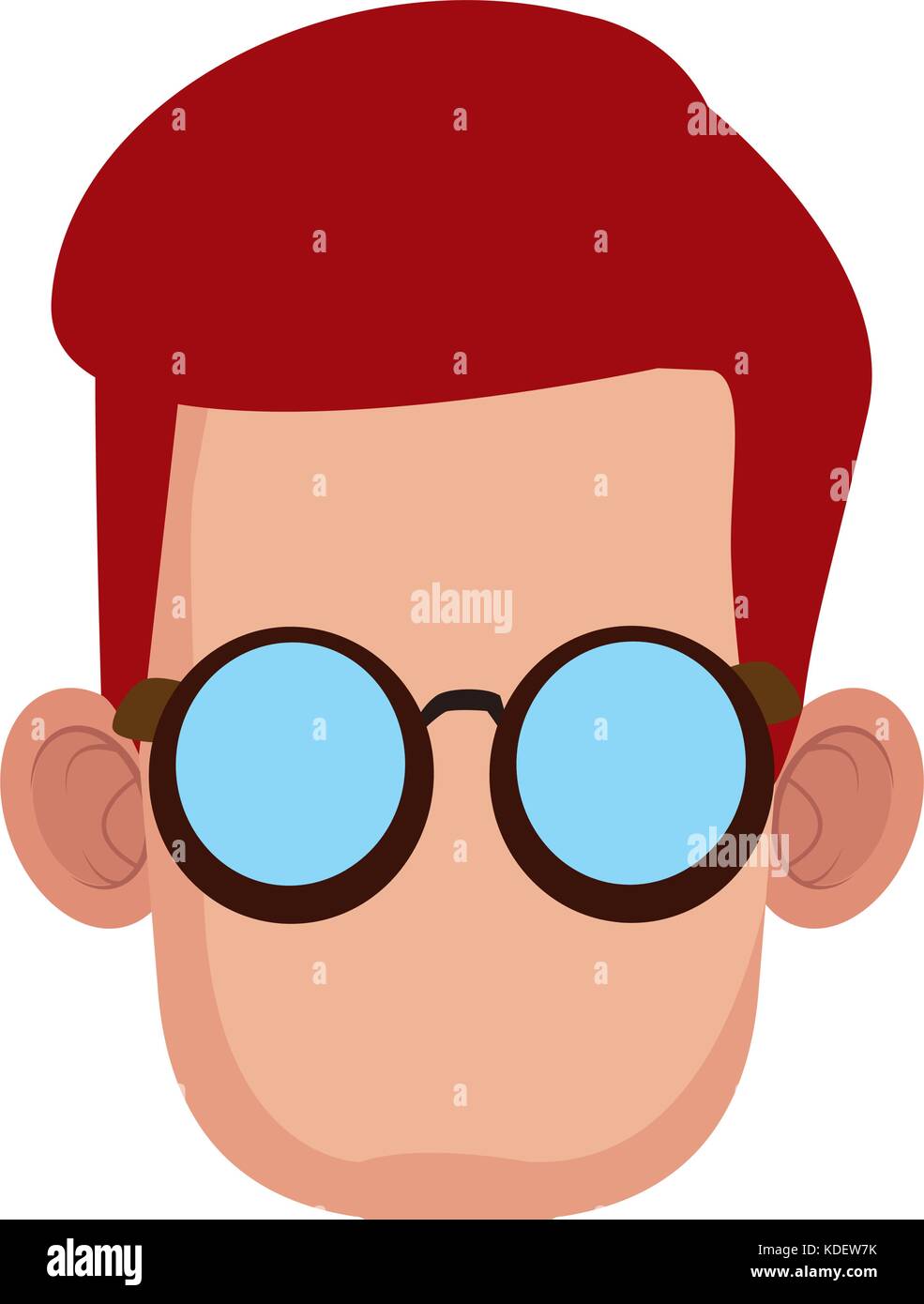 Cute boy with glasses cartoon Stock Vector Image & Art - Alamy