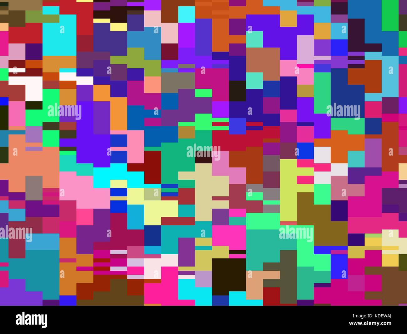 Colorful art background pixel card design Stock Photo - Alamy