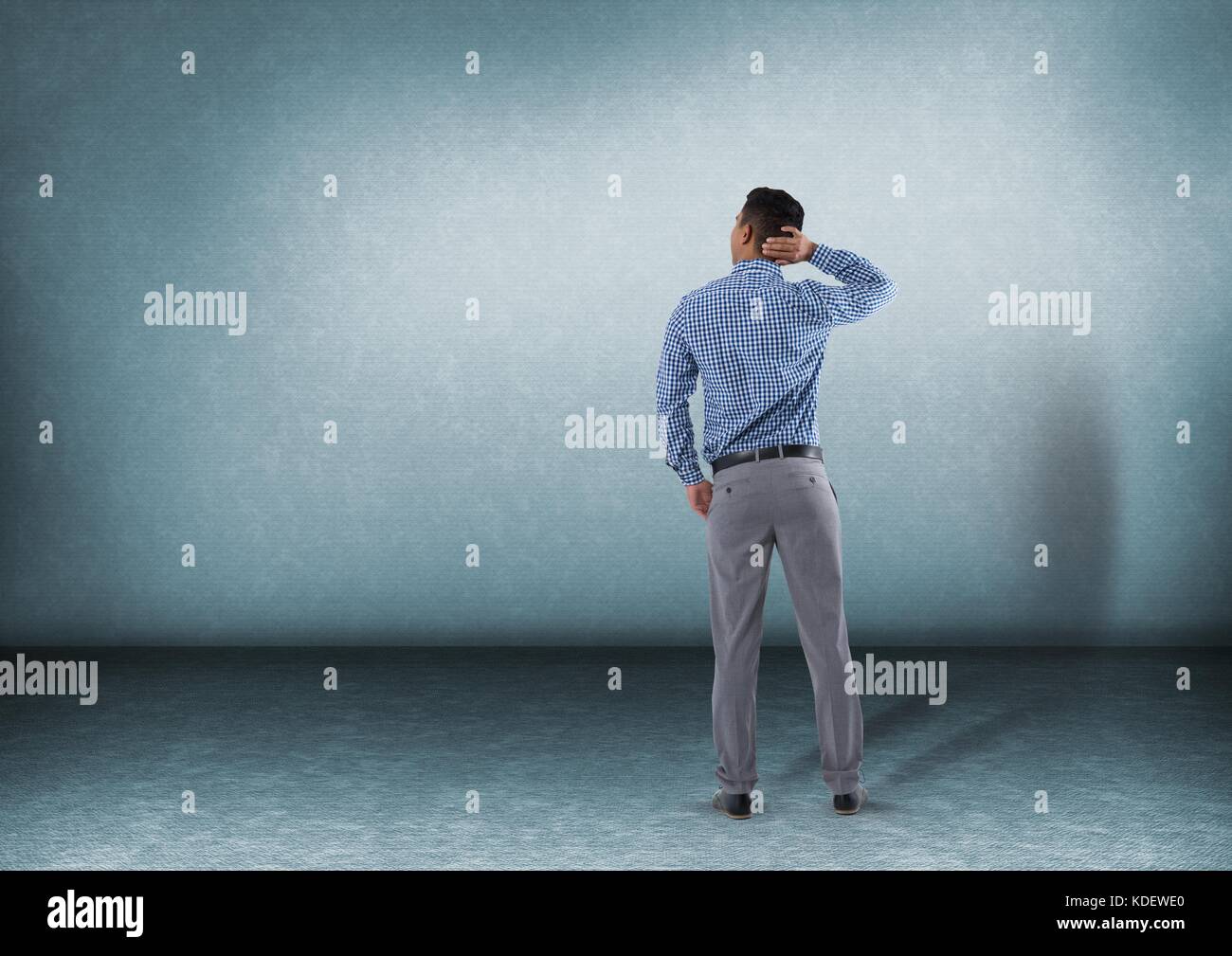 Smart businessman staring blank hi-res stock photography and images - Alamy