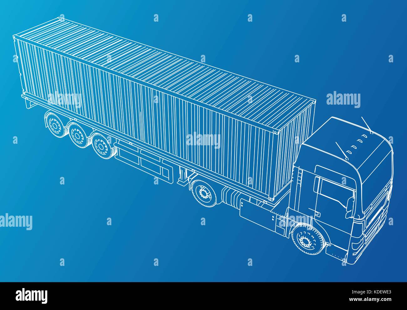 Vehicle. Big Cargo Truck. EPS10 format. Vector created of 3d Stock ...