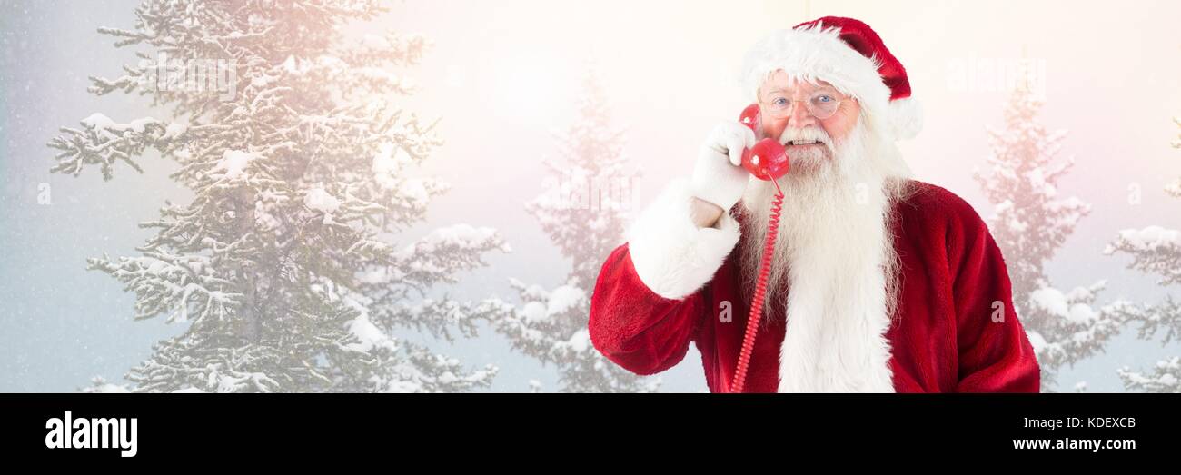 Santa Claus Telephone Christmas Box High Resolution Stock Photography ...