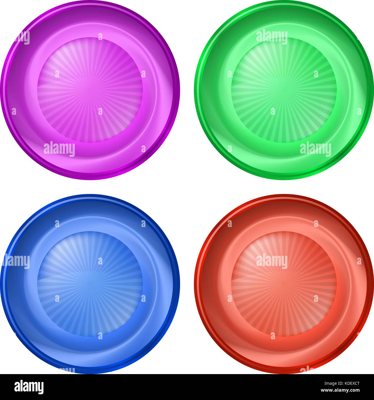set of round buttons Stock Vector Image & Art - Alamy