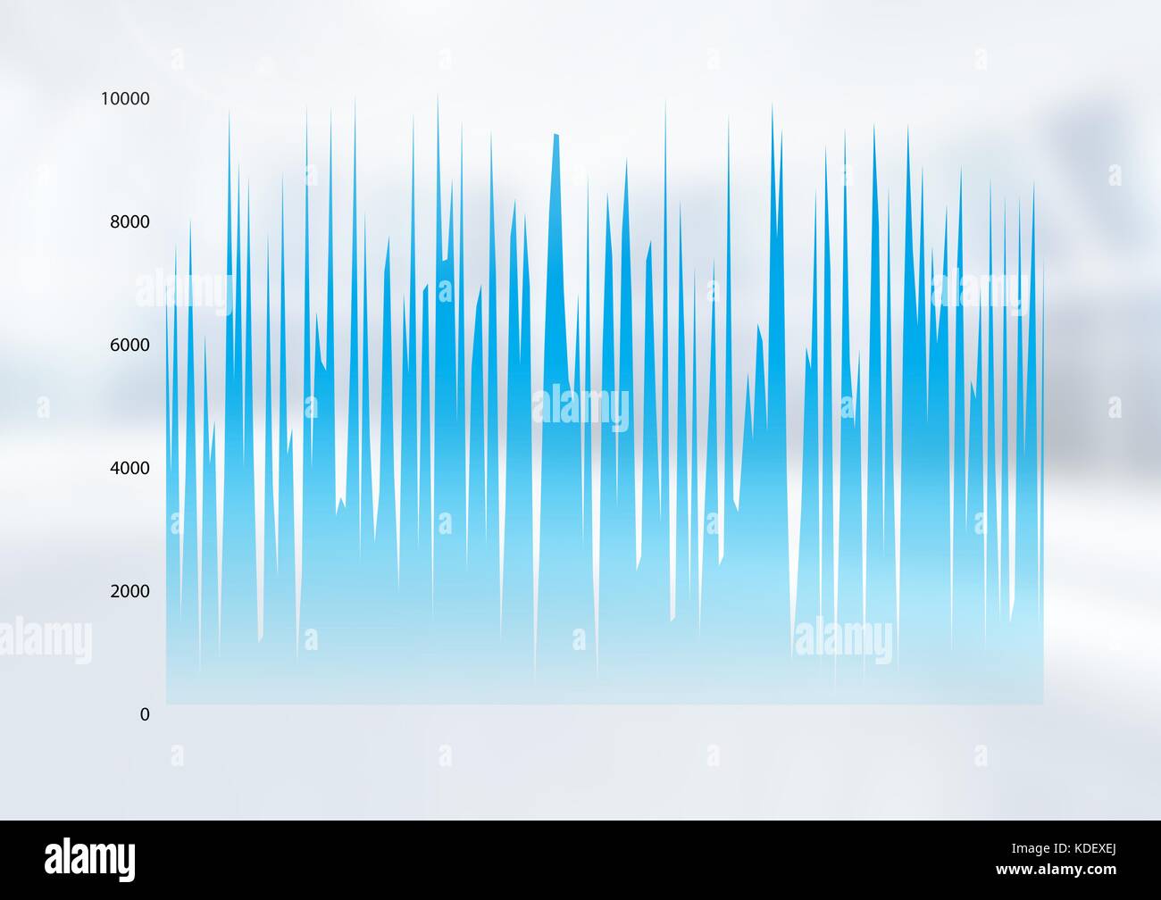 Digital composite of Bar chart levels with bright background Stock ...