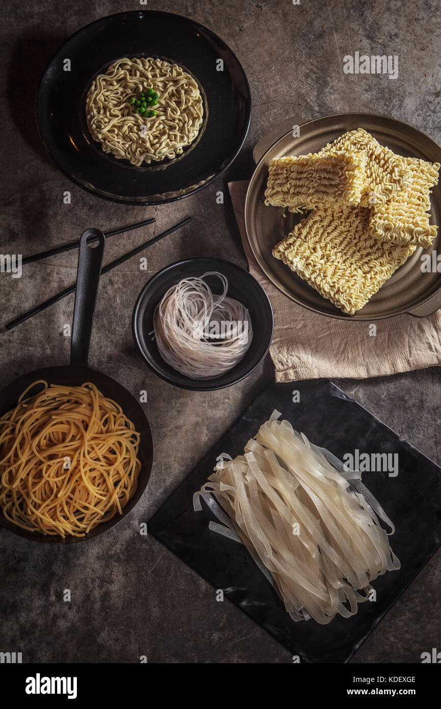 dried noodles cuisine Stock Photo - Alamy