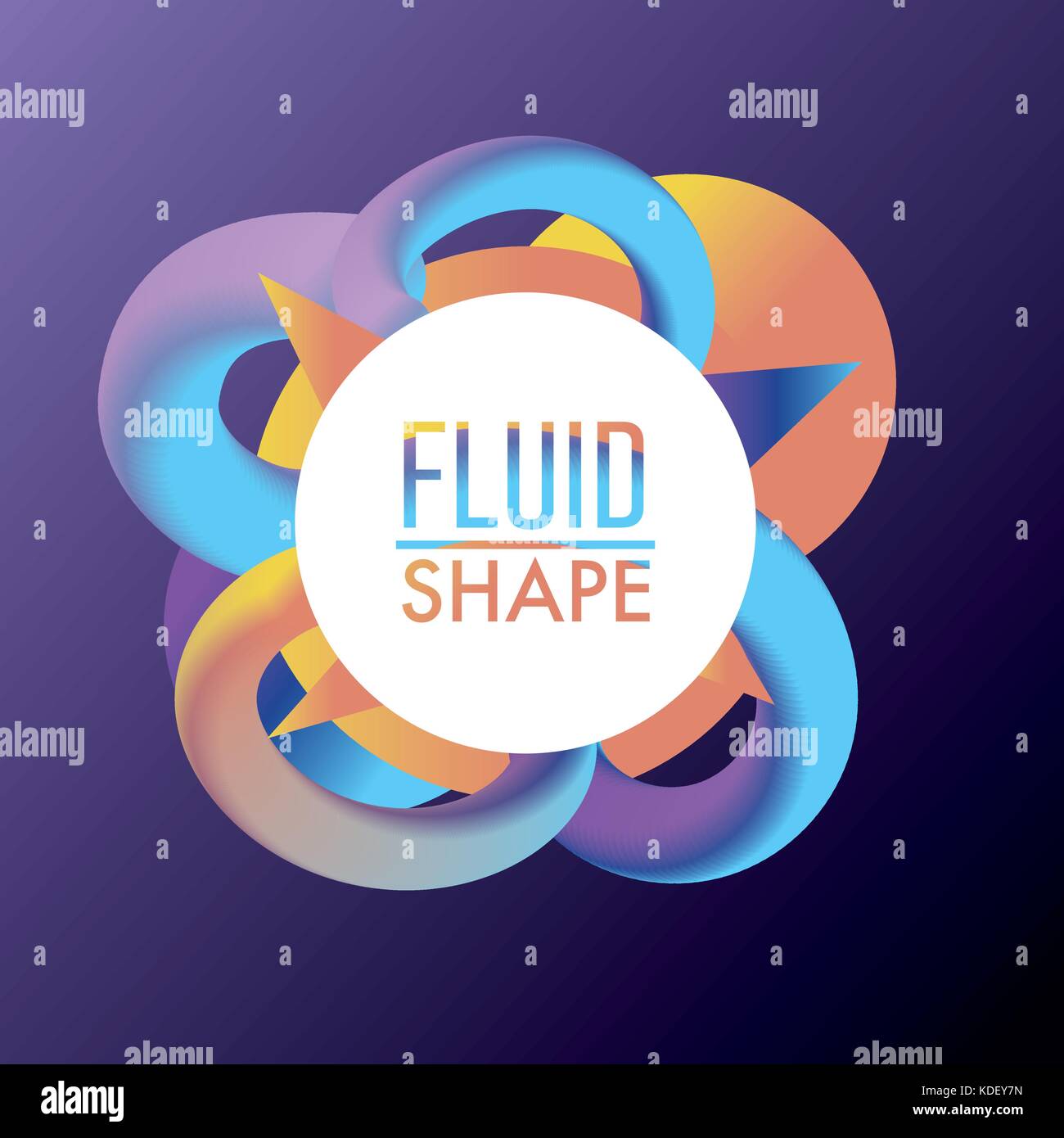 abstract fluid decoration backgroun design vector illustration Stock ...