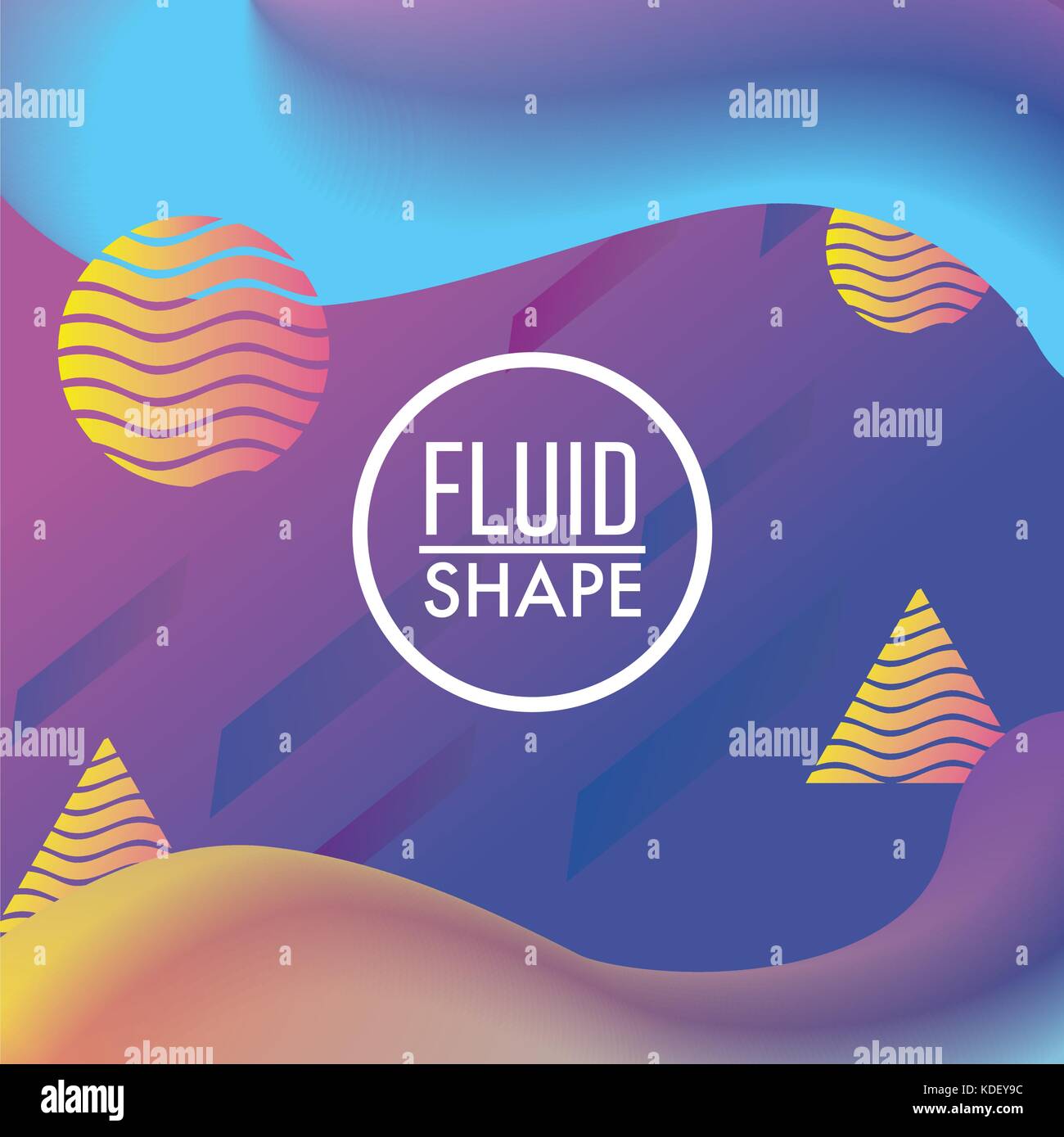 abstract fluid decoration backgroun design vector illustration Stock ...