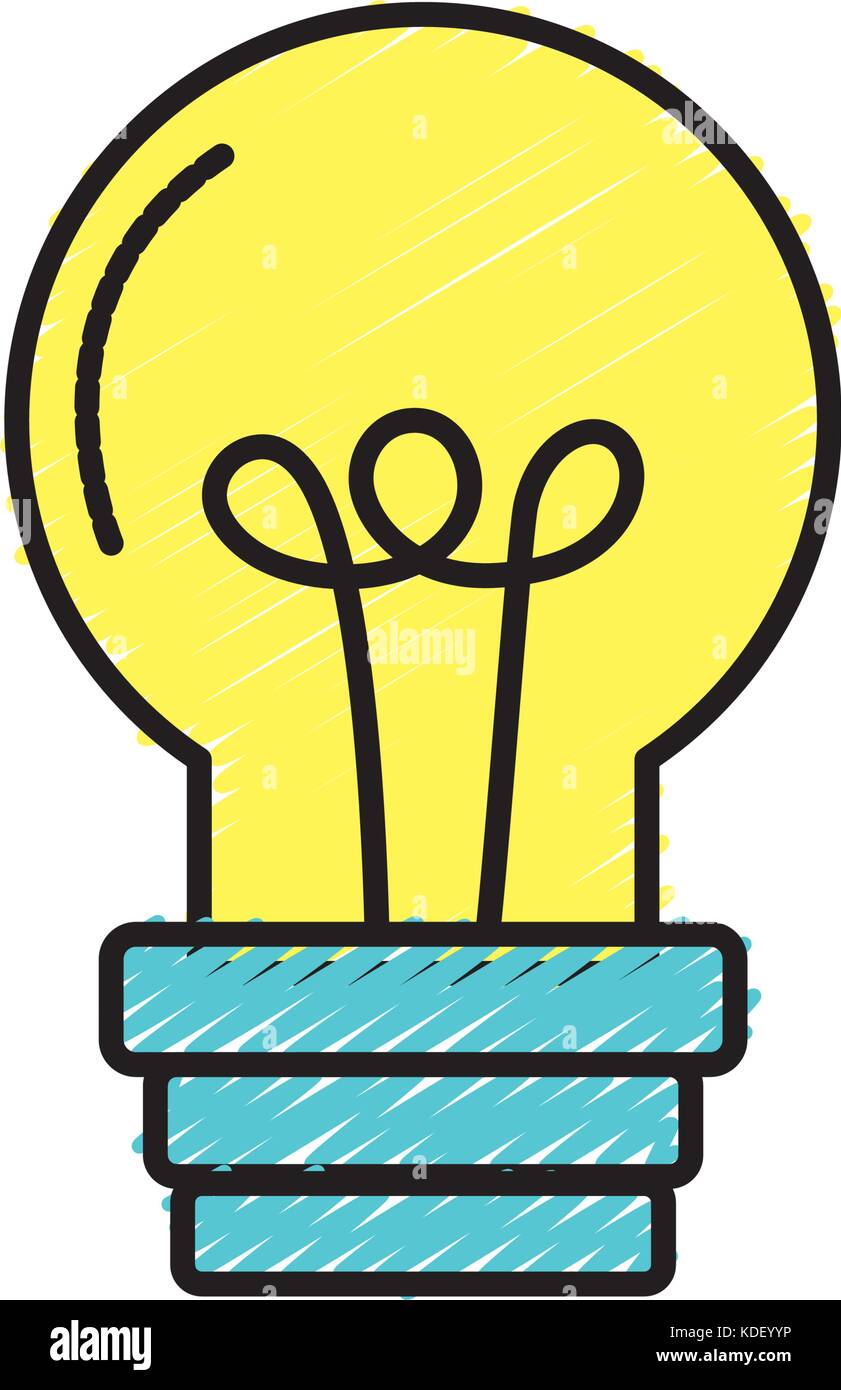 light bulb power electric energy vector illustration Stock Vector Image ...