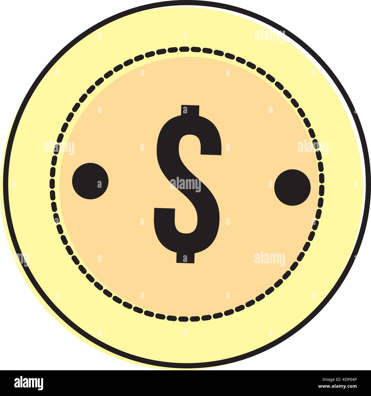 finance coin currency cash money vector illustration Stock Vector Image ...
