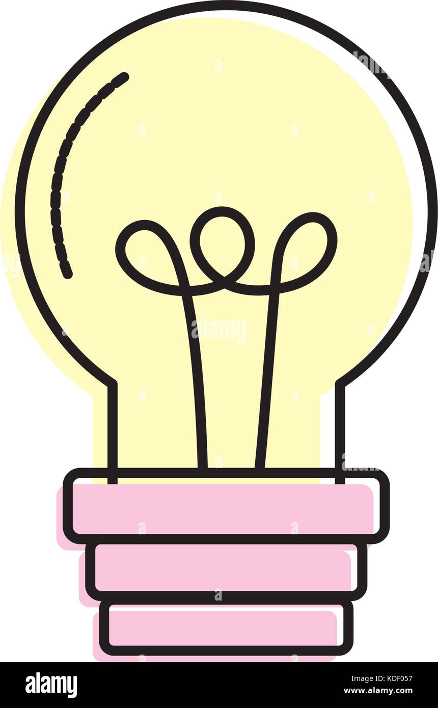 light bulb power electric energy vector illustration Stock Vector Image ...