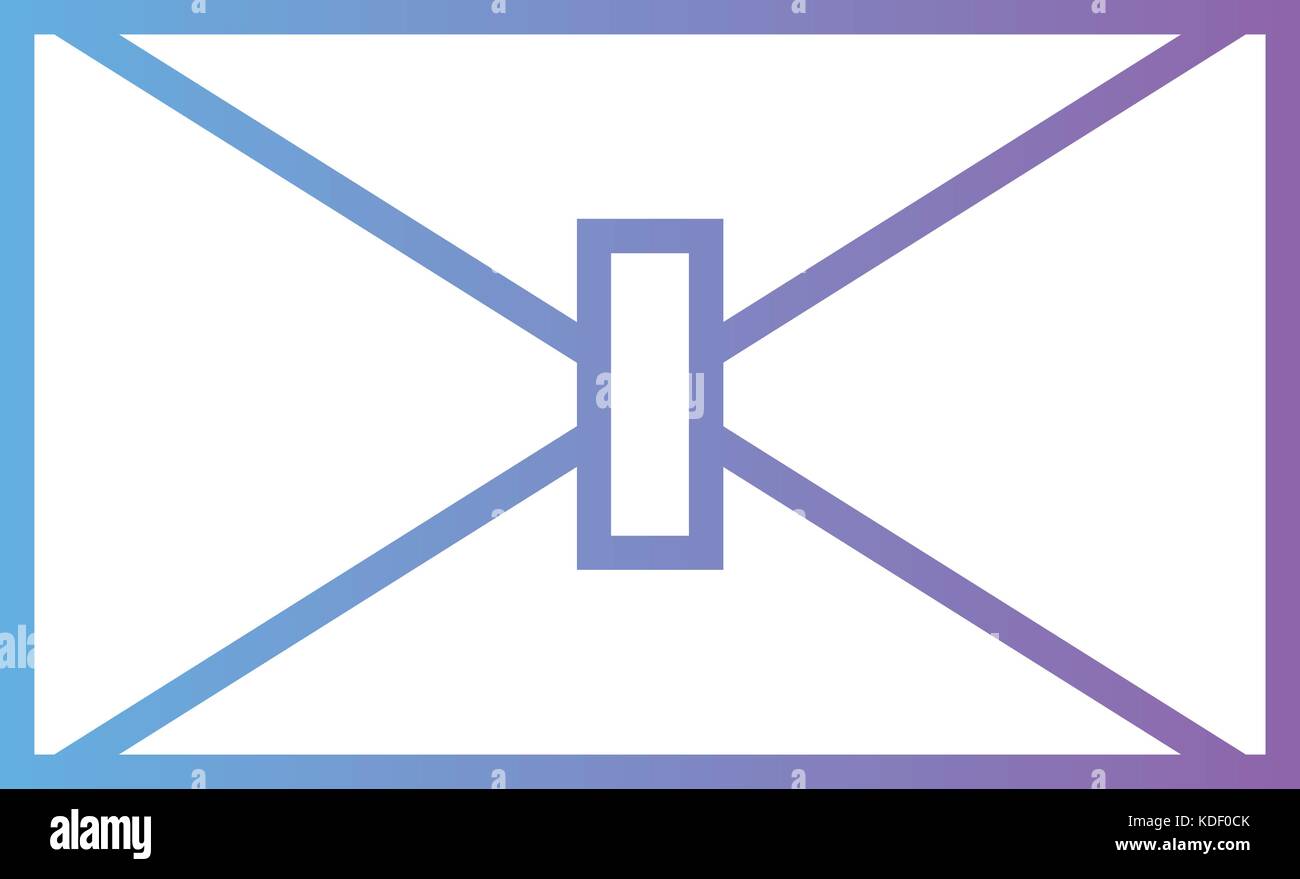 line card letter to e-mail message vector illustration Stock Vector ...