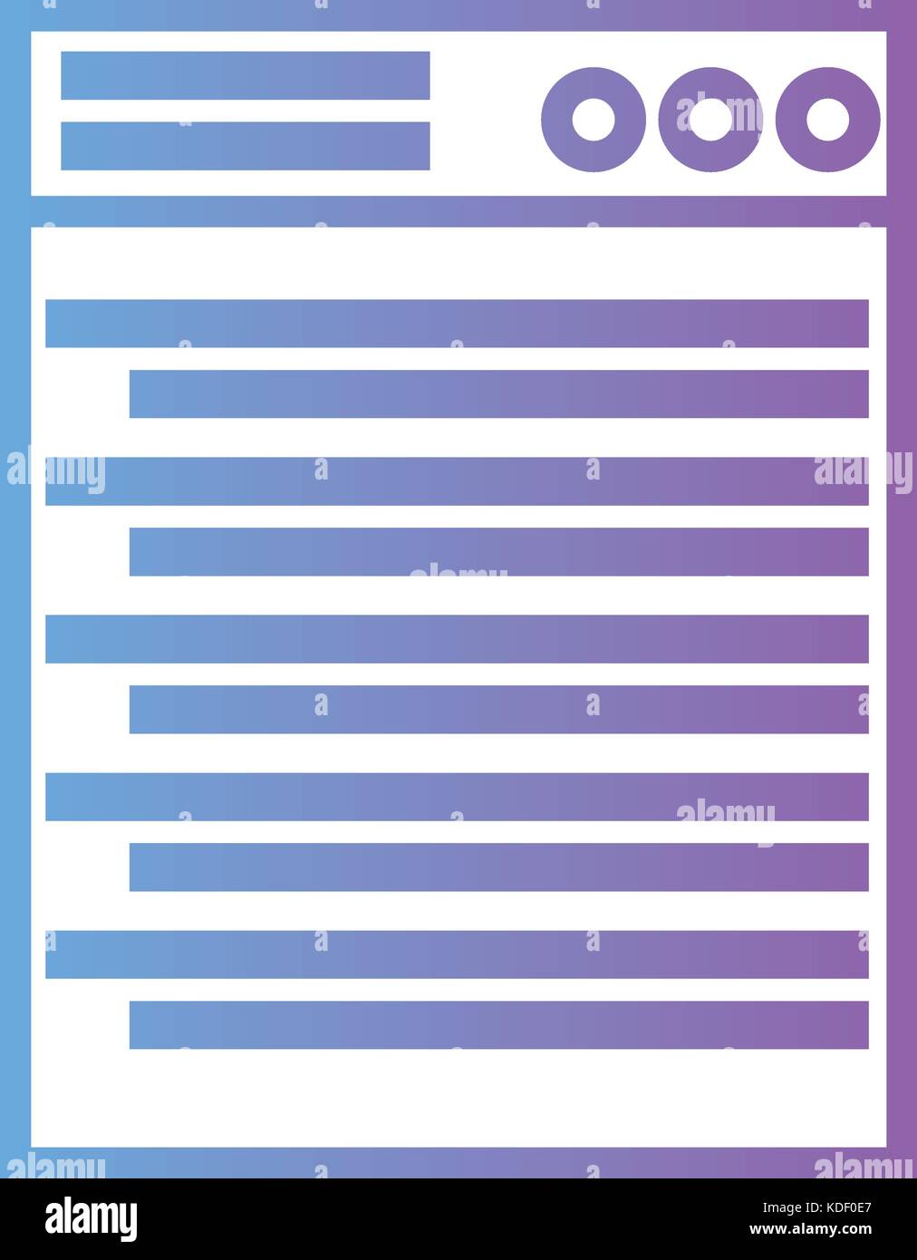 line computer website page technology vector illustration Stock Vector ...