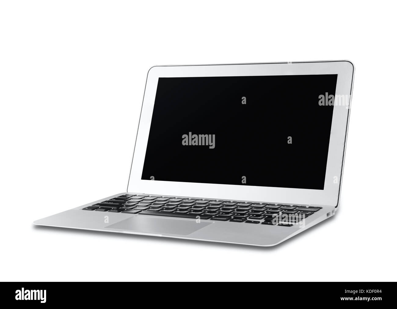 Modern metal office laptop Stock Photo - Alamy