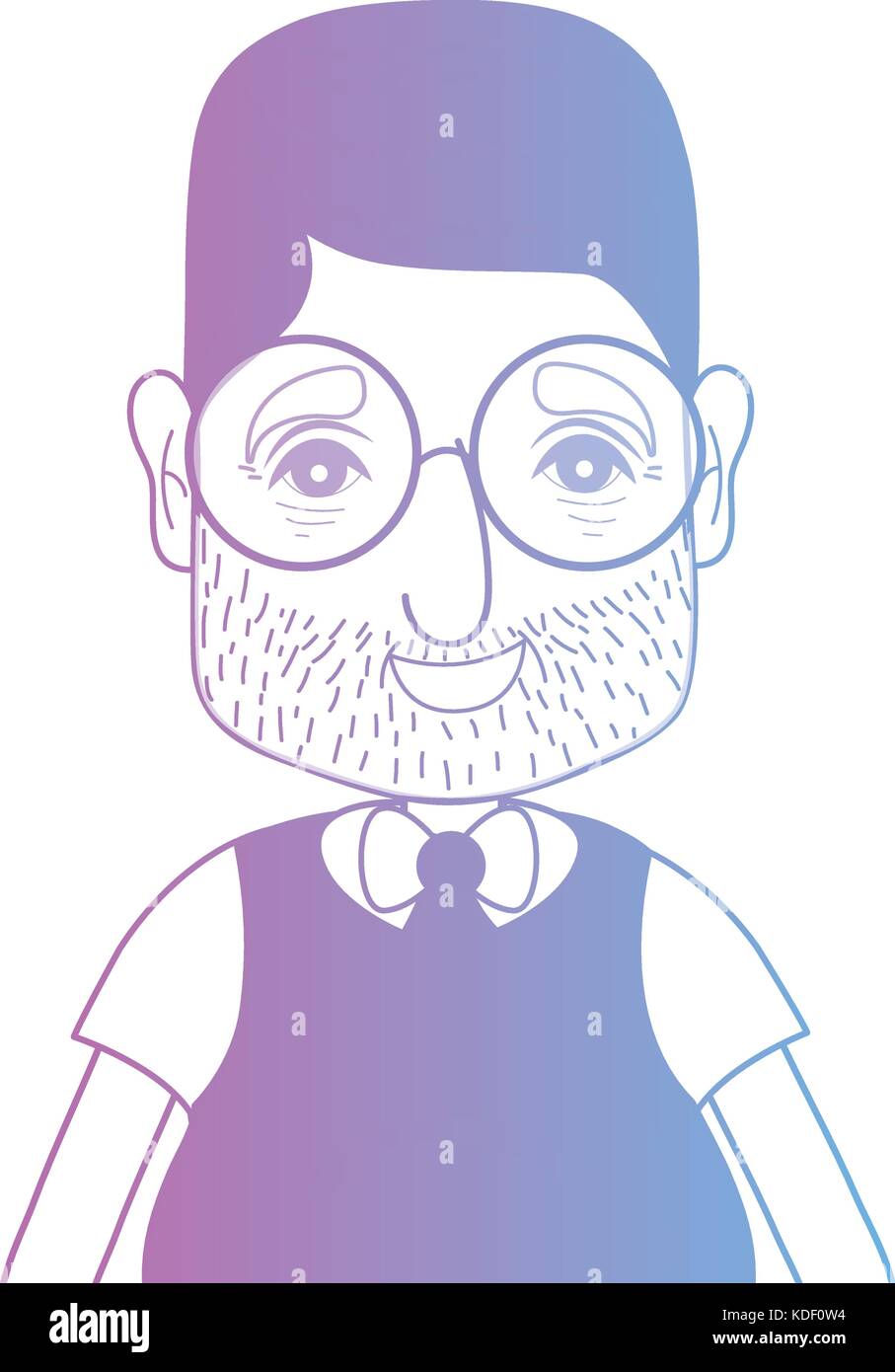 line avatar man with hairstyle and t-shirt vector illustration Stock ...