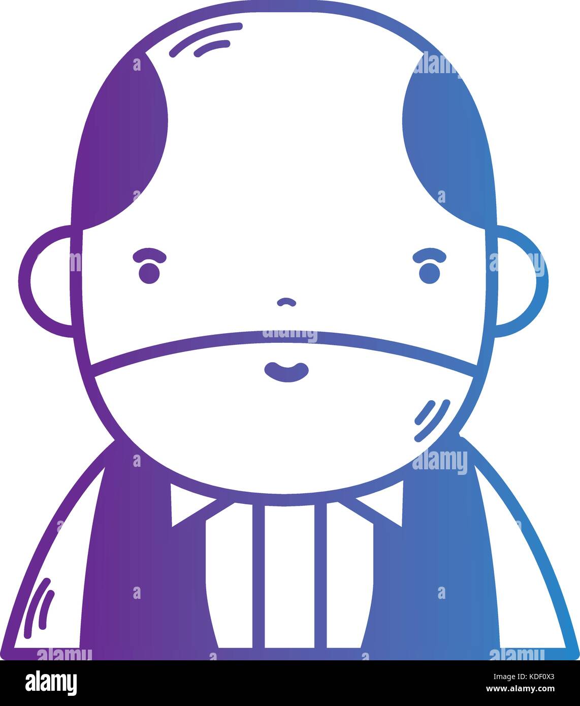 line avatar man with hairstyle and t-shirt vector illustration Stock ...
