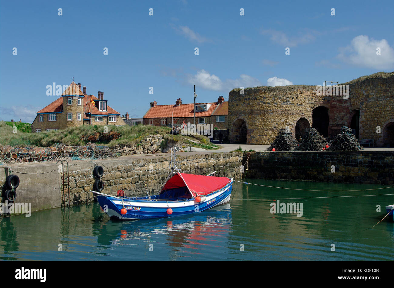 Beadnell Harbour, Northumberland Stock Photo - Alamy