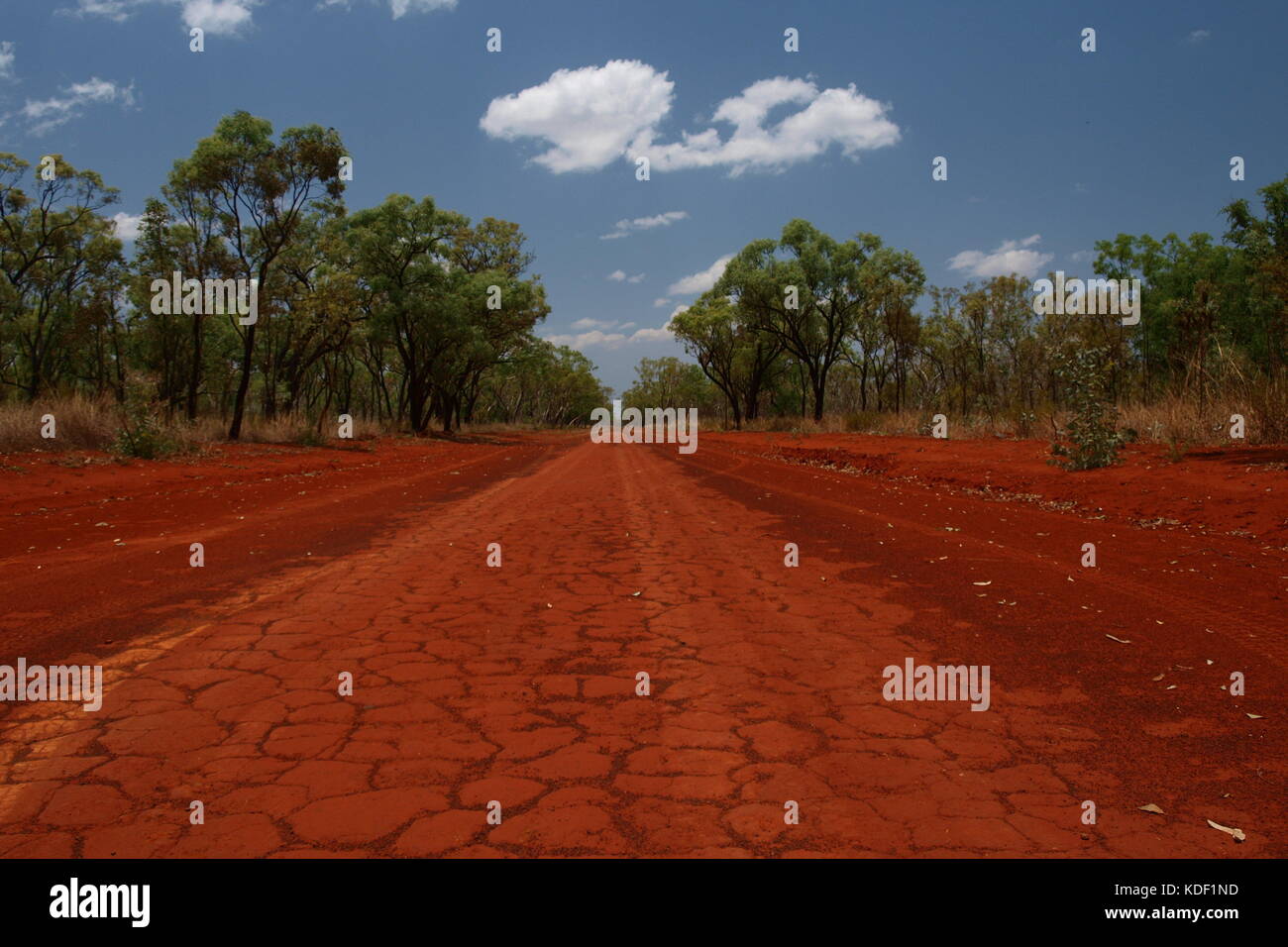 Red sand gravel road in Australia Stock Photo - Alamy
