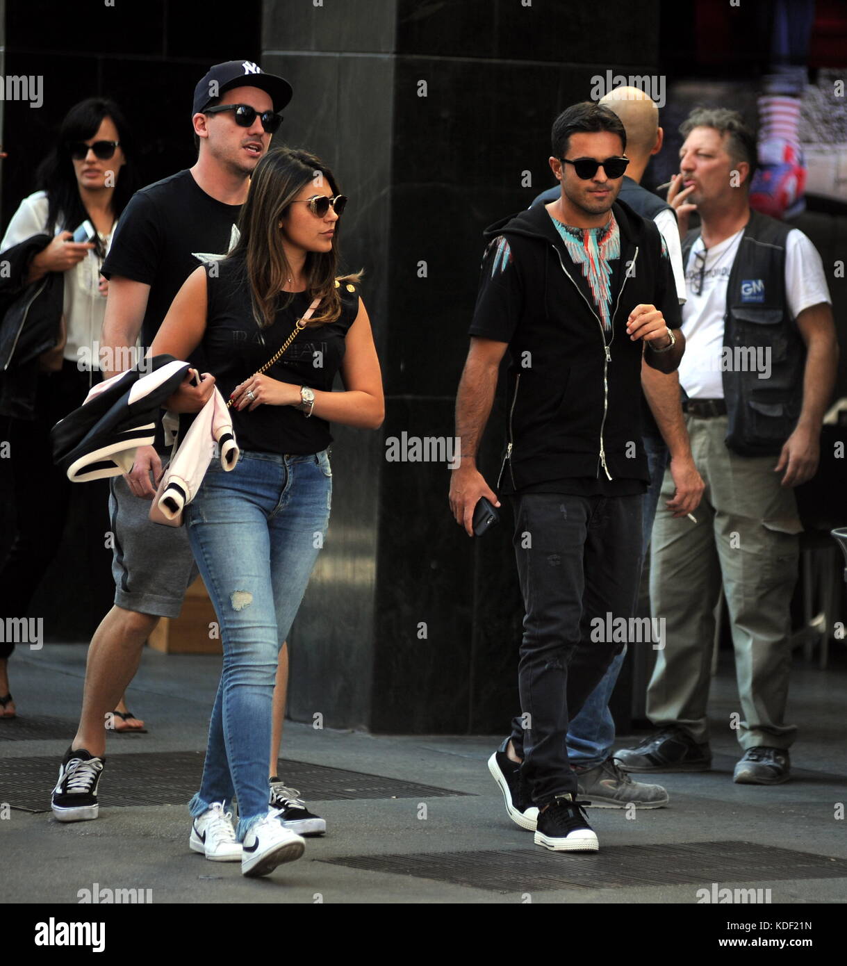 Italian footballer Eder Citadin Martins out and about in Milan with ...