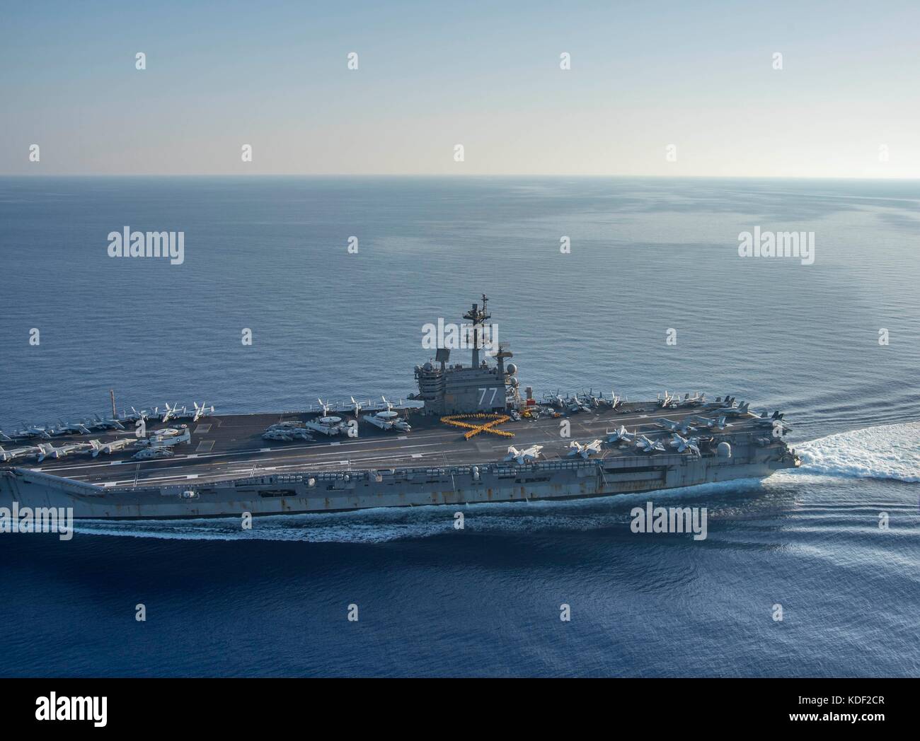 U.S. sailors form a yellow human ribbon in support of Suicide ...