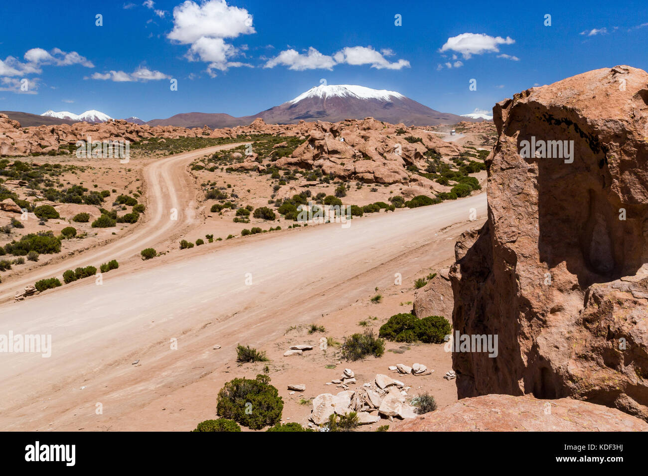 Drive in the desert, Bolivia Stock Photo - Alamy