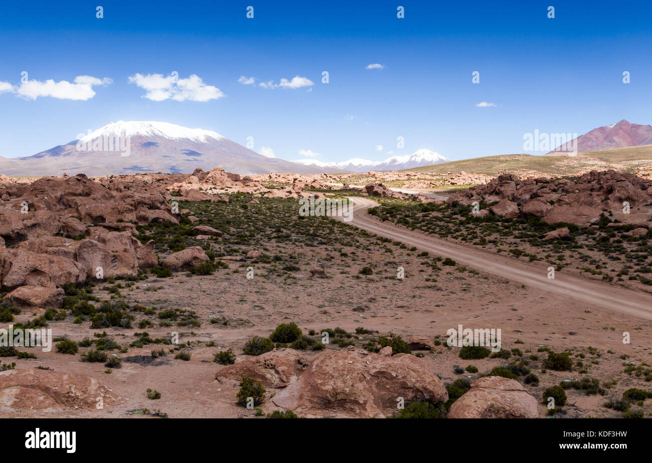 Drive in the desert, Bolivia Stock Photo - Alamy