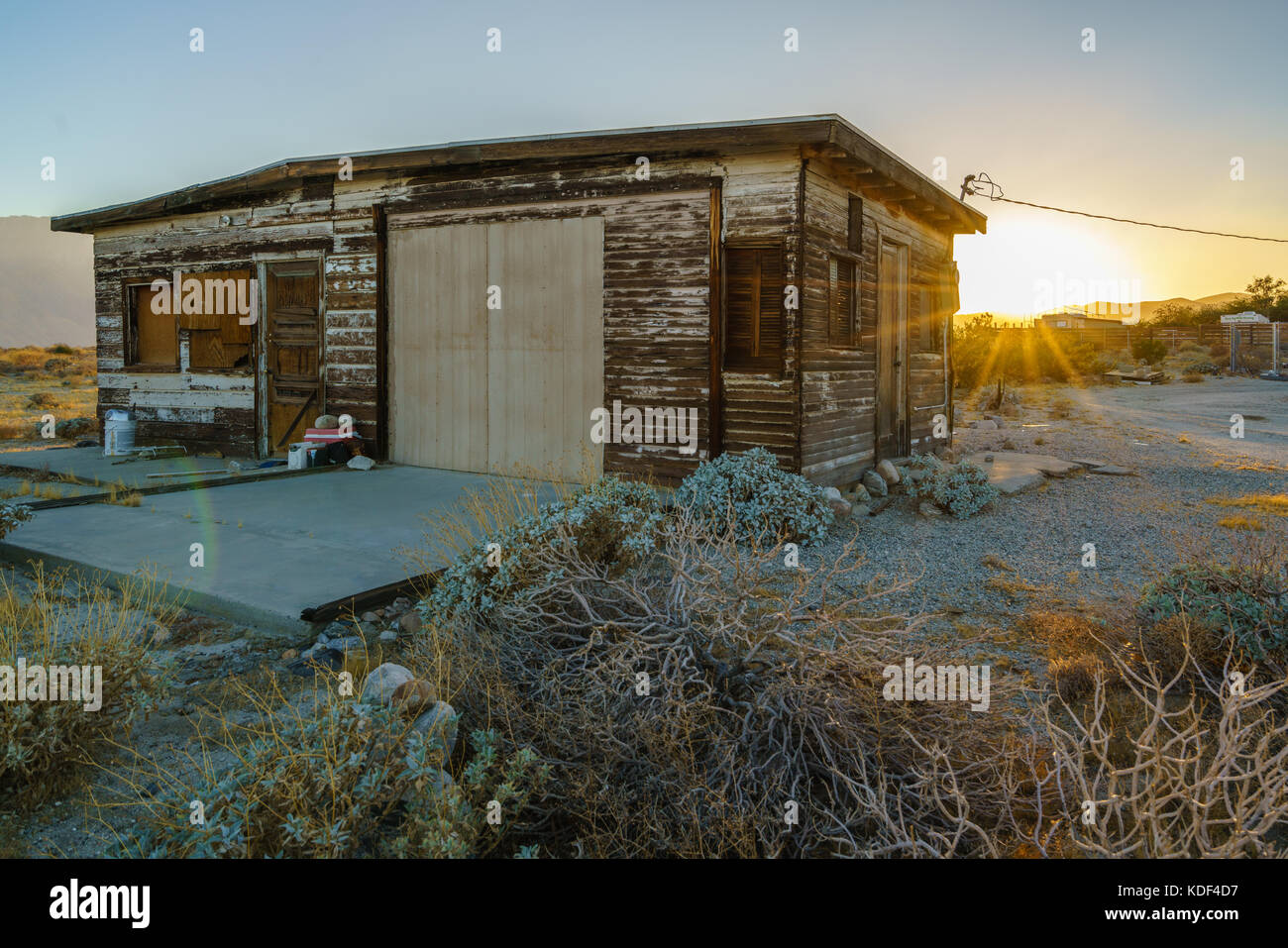Sundown in the Desert Stock Photo - Alamy