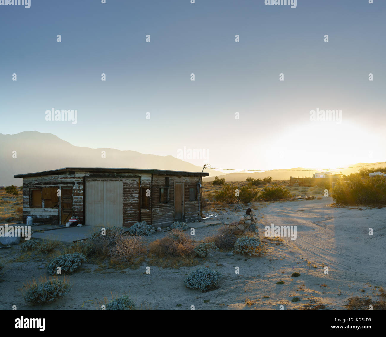 Sundown in the Desert Stock Photo - Alamy