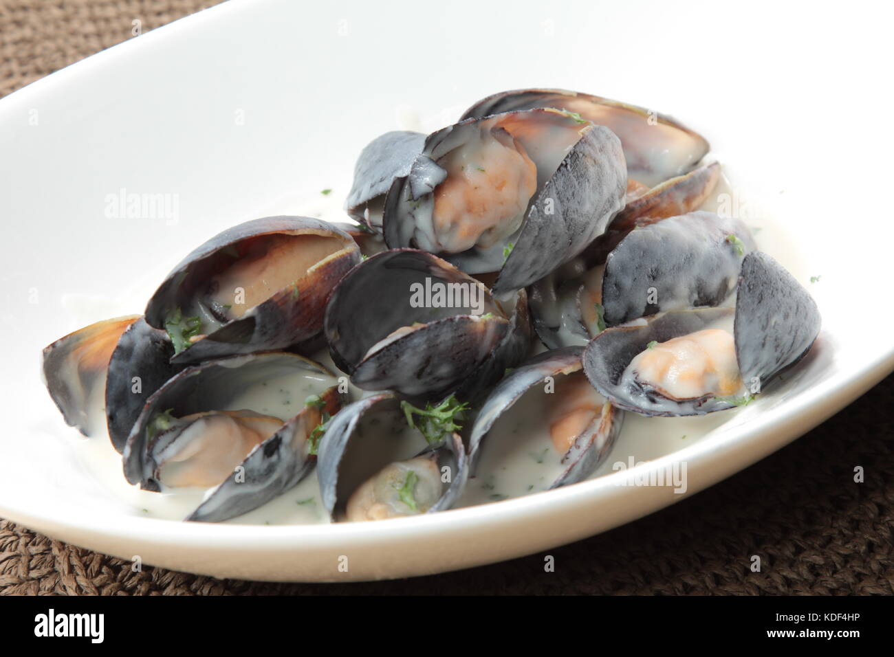 clam or mussel cuisine Stock Photo - Alamy