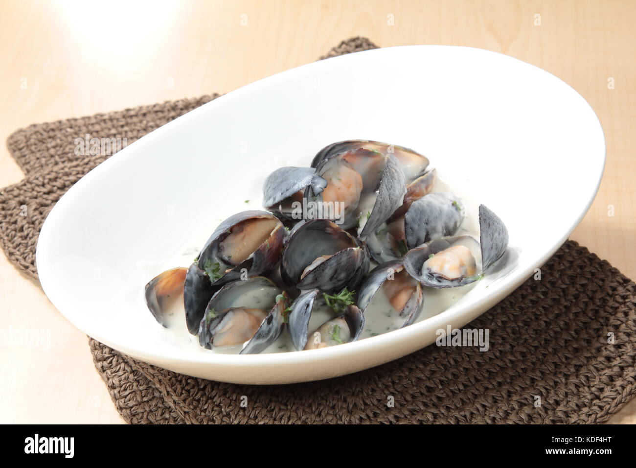 clam or mussel cuisine Stock Photo - Alamy