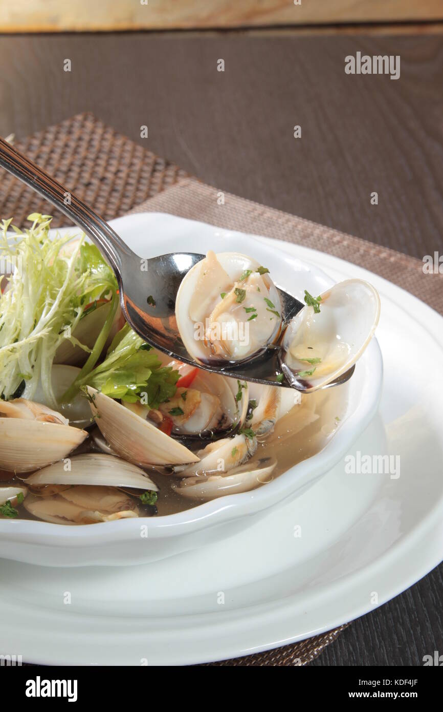 clam or mussel cuisine Stock Photo - Alamy