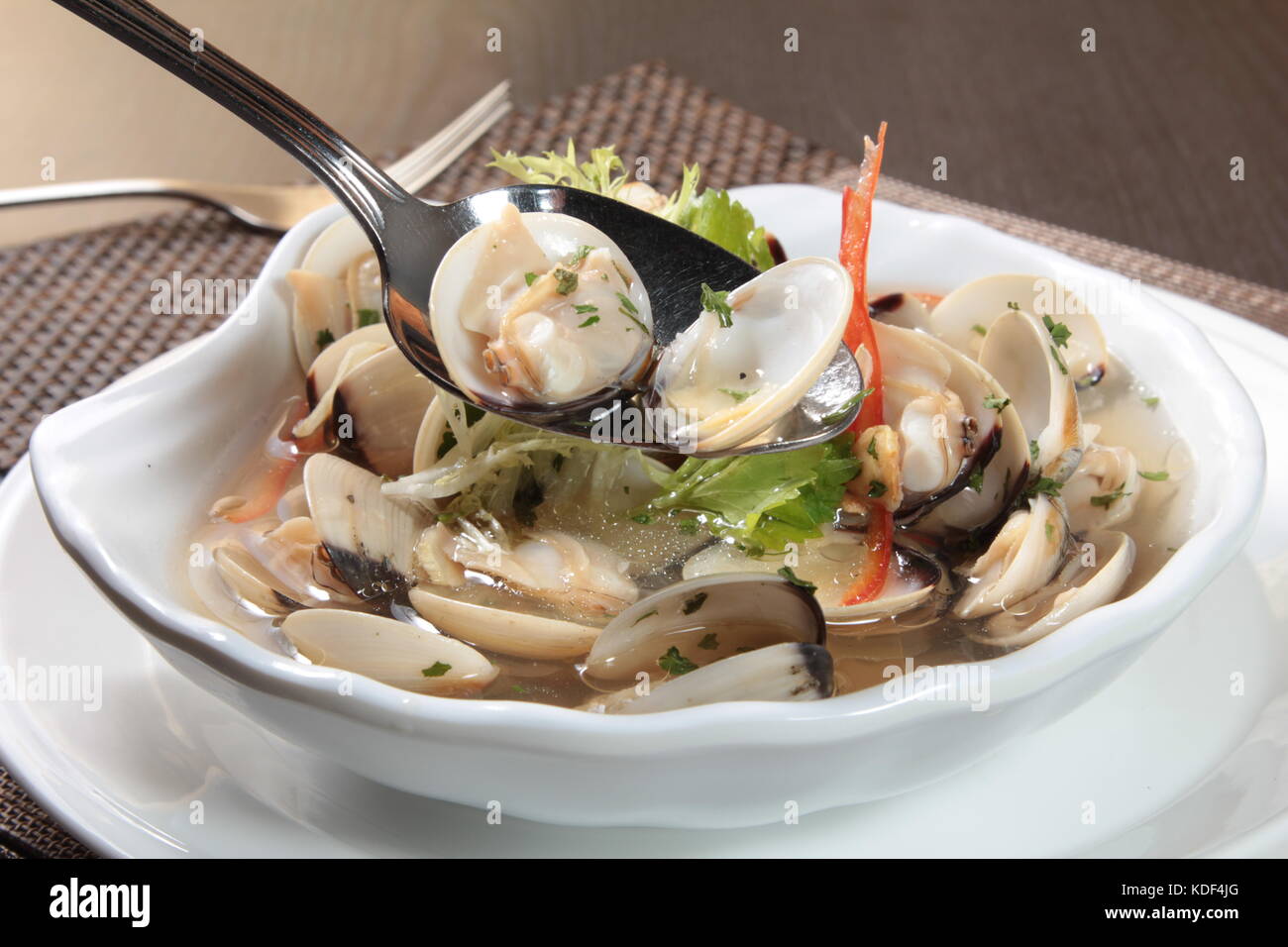 clam or mussel cuisine Stock Photo - Alamy