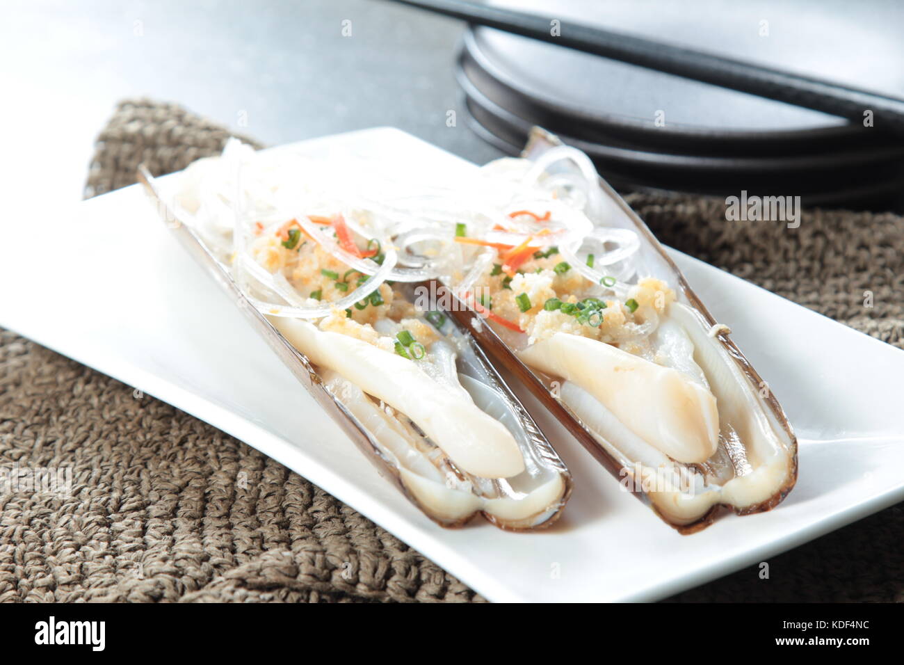clam or mussel cuisine Stock Photo - Alamy