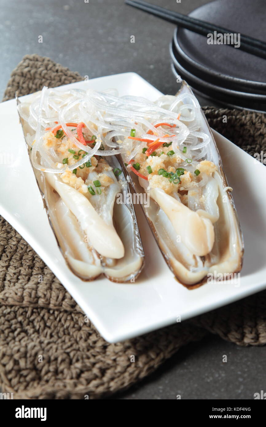 clam or mussel cuisine Stock Photo - Alamy