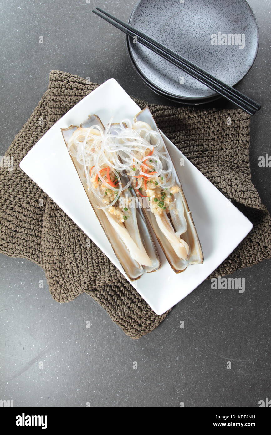 clam or mussel cuisine Stock Photo - Alamy
