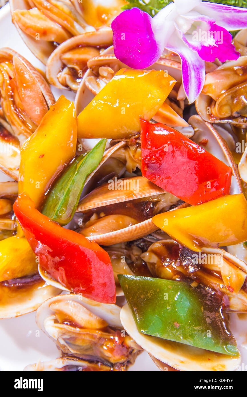 clam or mussel cuisine Stock Photo - Alamy