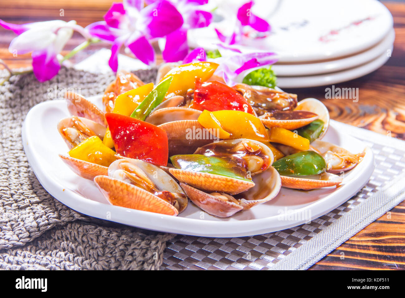 clam or mussel cuisine Stock Photo - Alamy