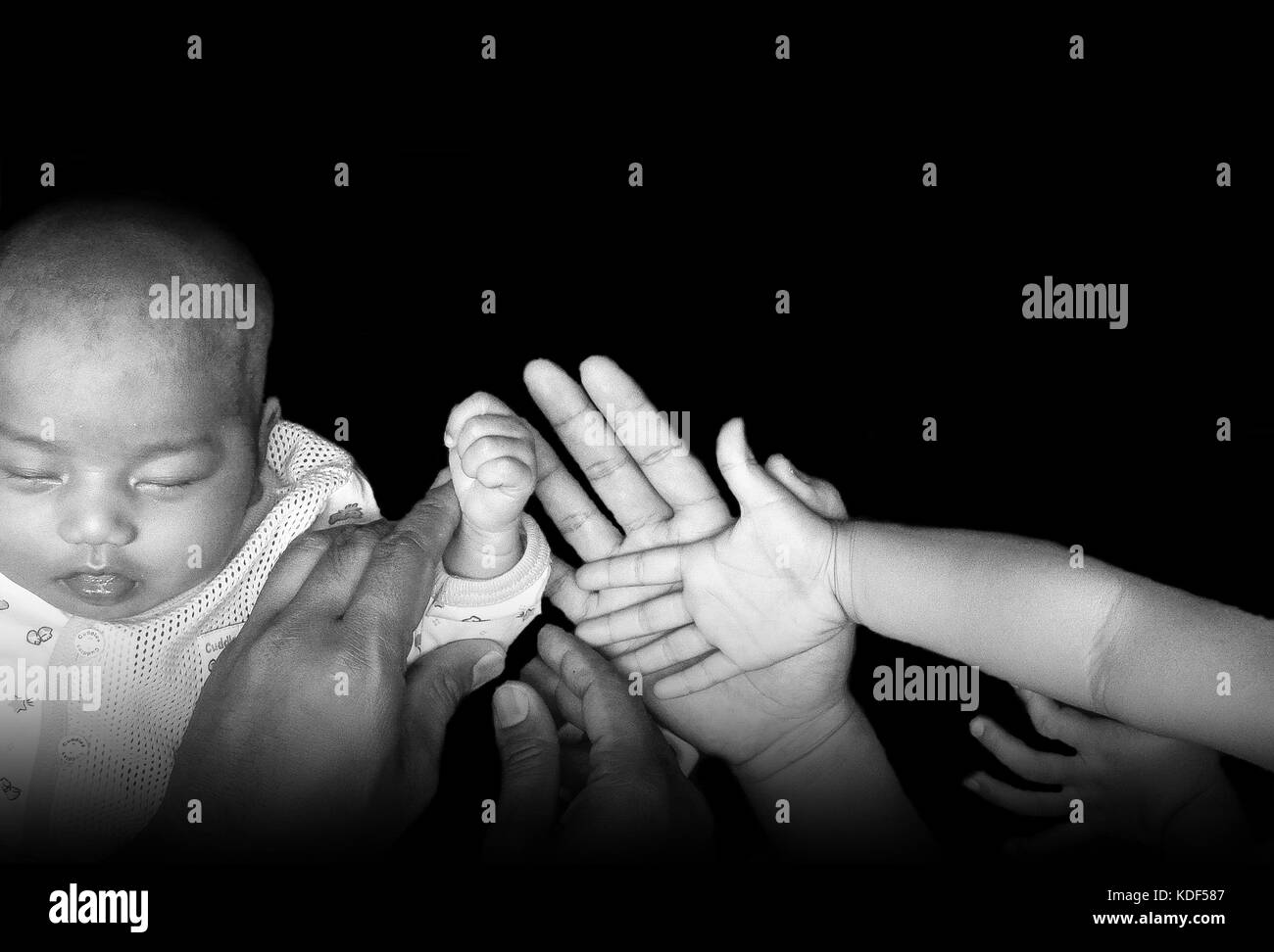 Family Bonding Time : New Girls On The Block Stock Photo - Alamy