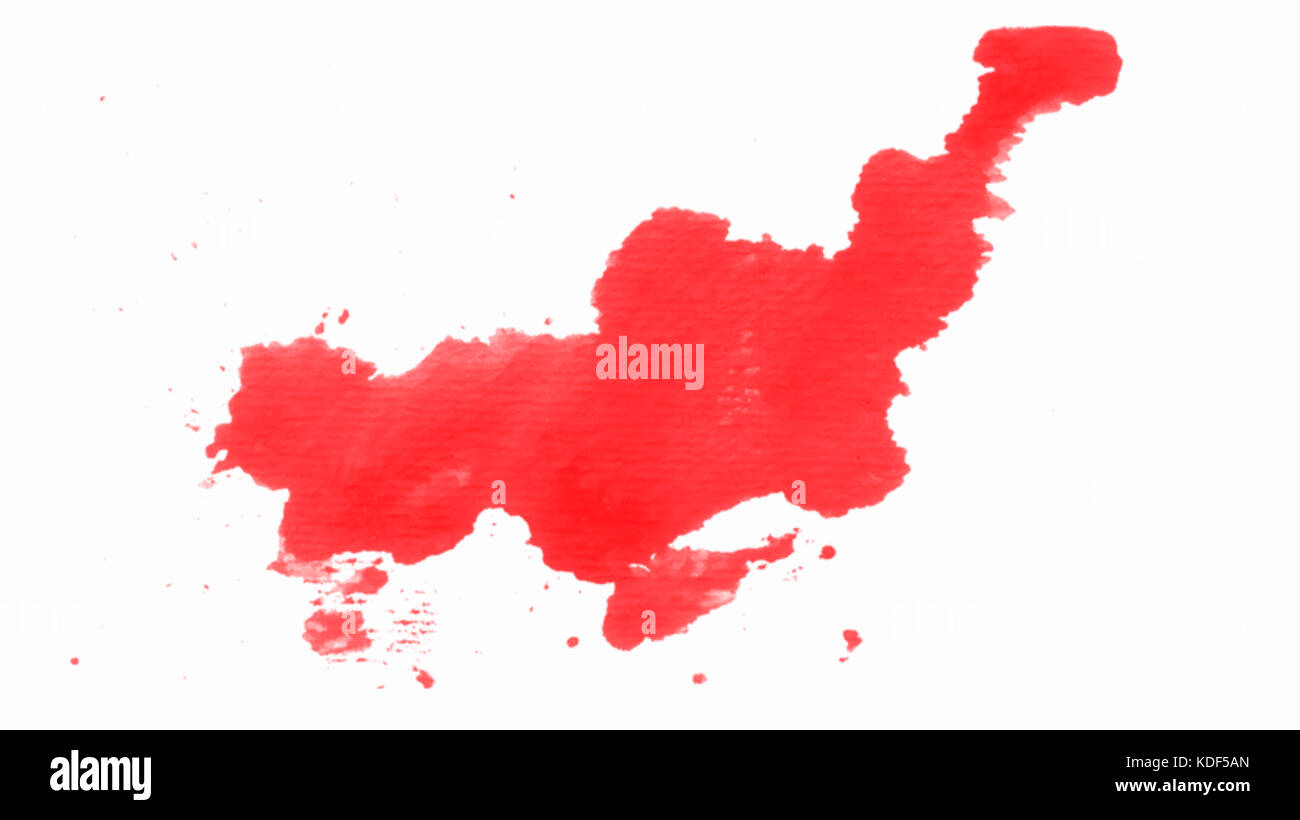 Red modern painting Cut Out Stock Images & Pictures - Alamy