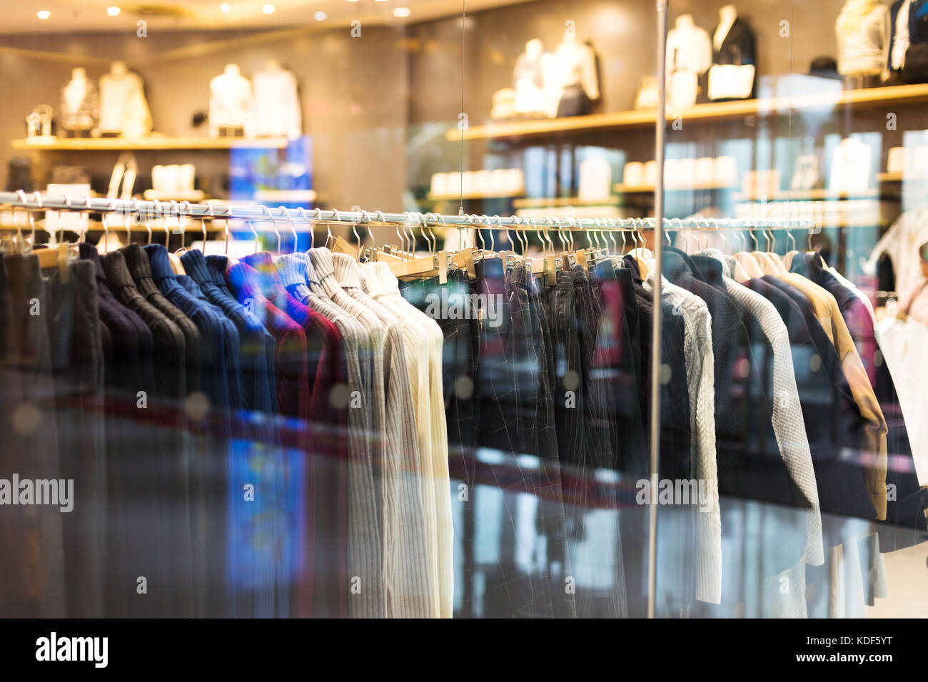 new fashion in modern shopping mall Stock Photo - Alamy