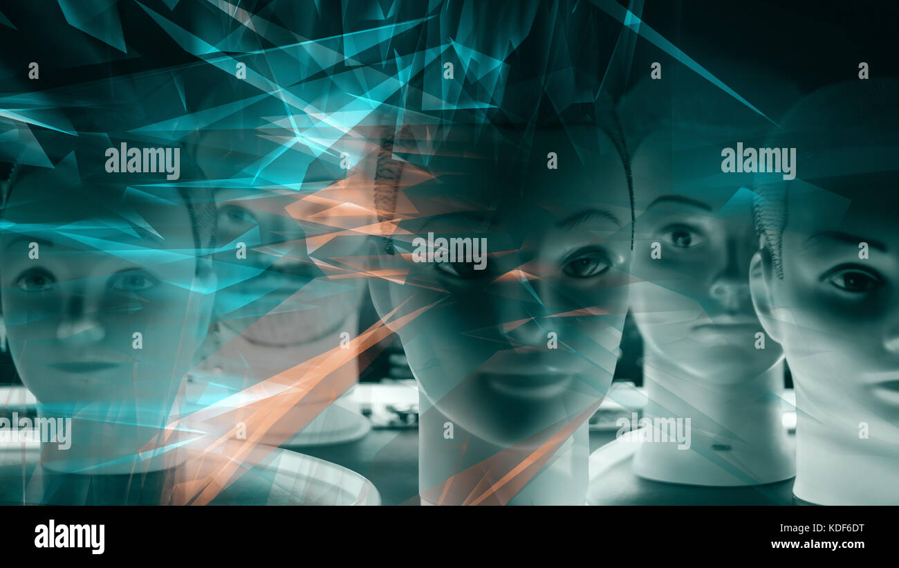 Robot machine learning, digital memory in cyber brain Stock Photo - Alamy