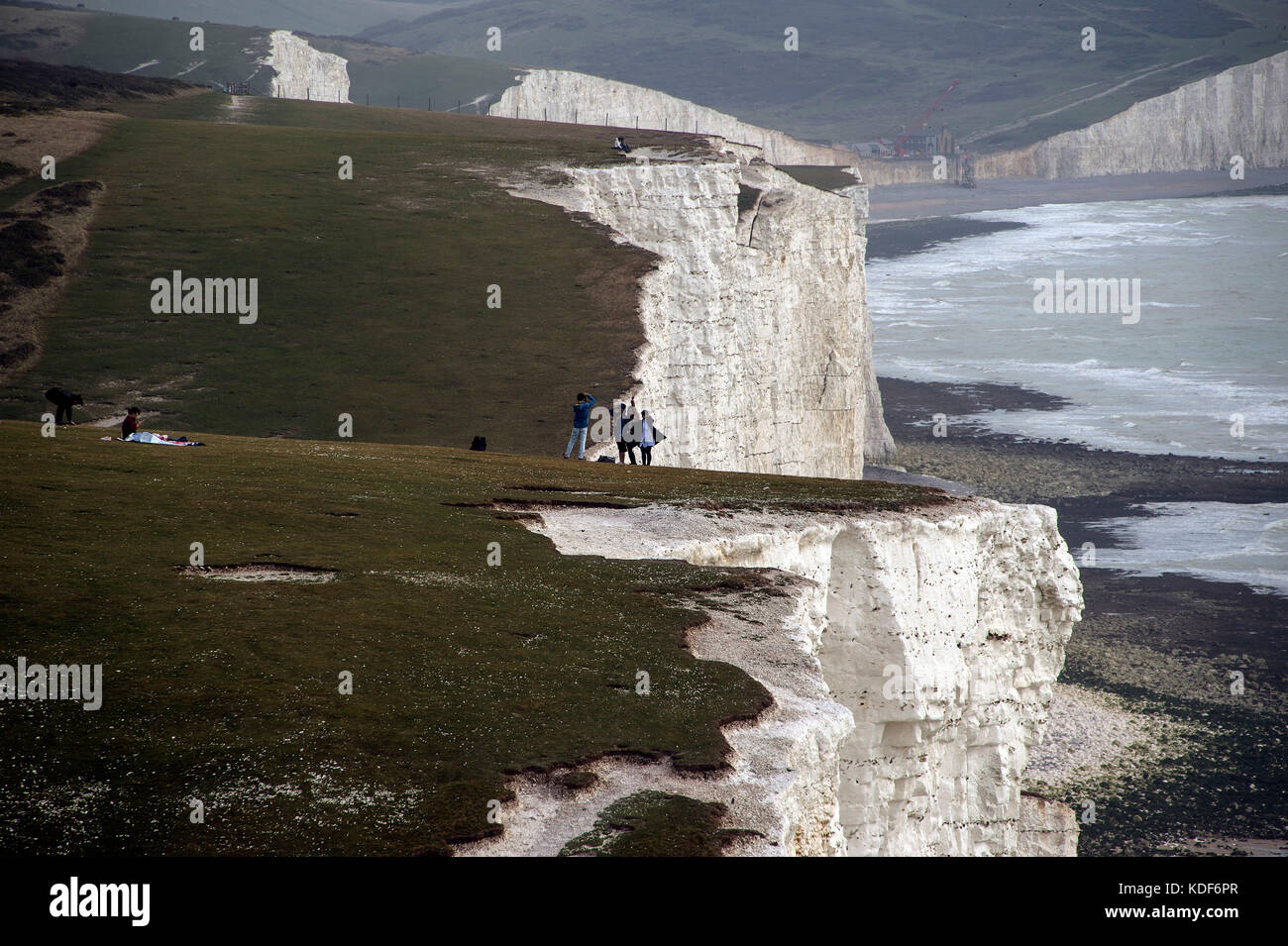 Seven Sisters Country Park situated at Exceat in East Sussex between ...