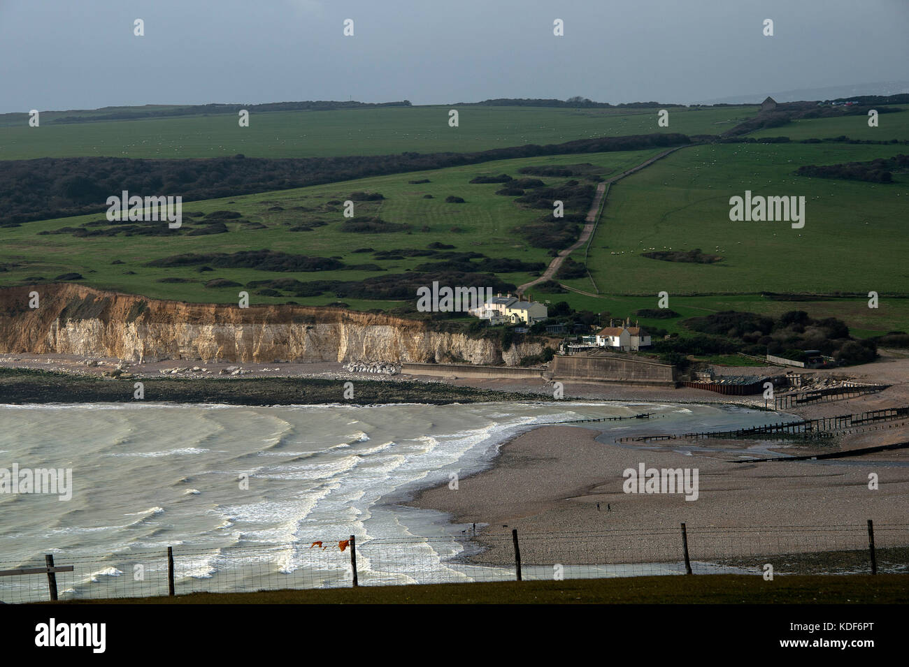 Seven Sisters Country Park situated at Exceat in East Sussex between ...