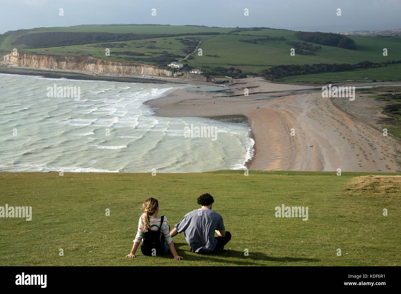 Seven Sisters Country Park situated at Exceat in East Sussex between ...