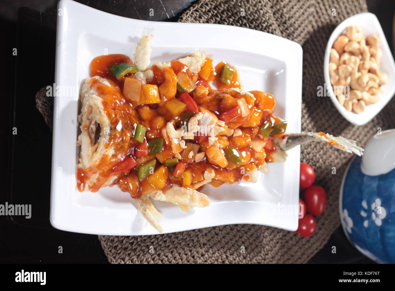 deep fried fish Stock Photo - Alamy