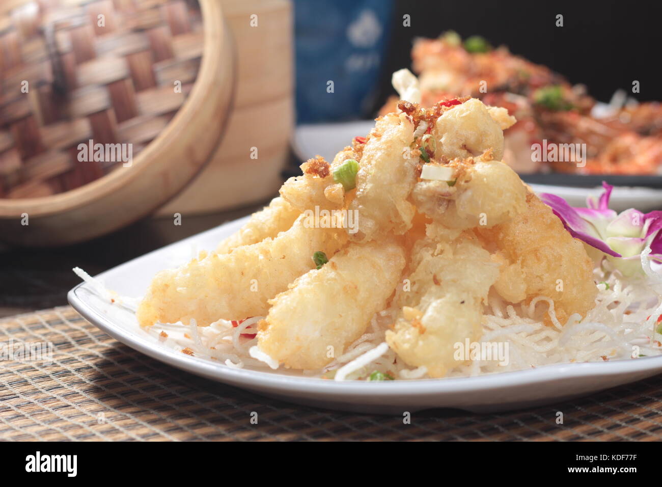 deep fried fish Stock Photo - Alamy