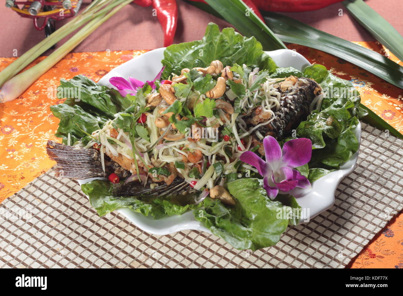 deep fried fish Stock Photo - Alamy
