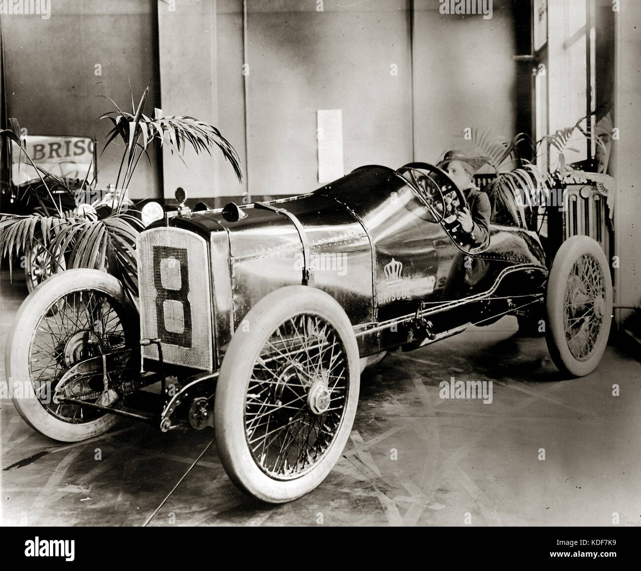 Special built Briscoe racing car the ran in the 1908 Indianapolis race ...
