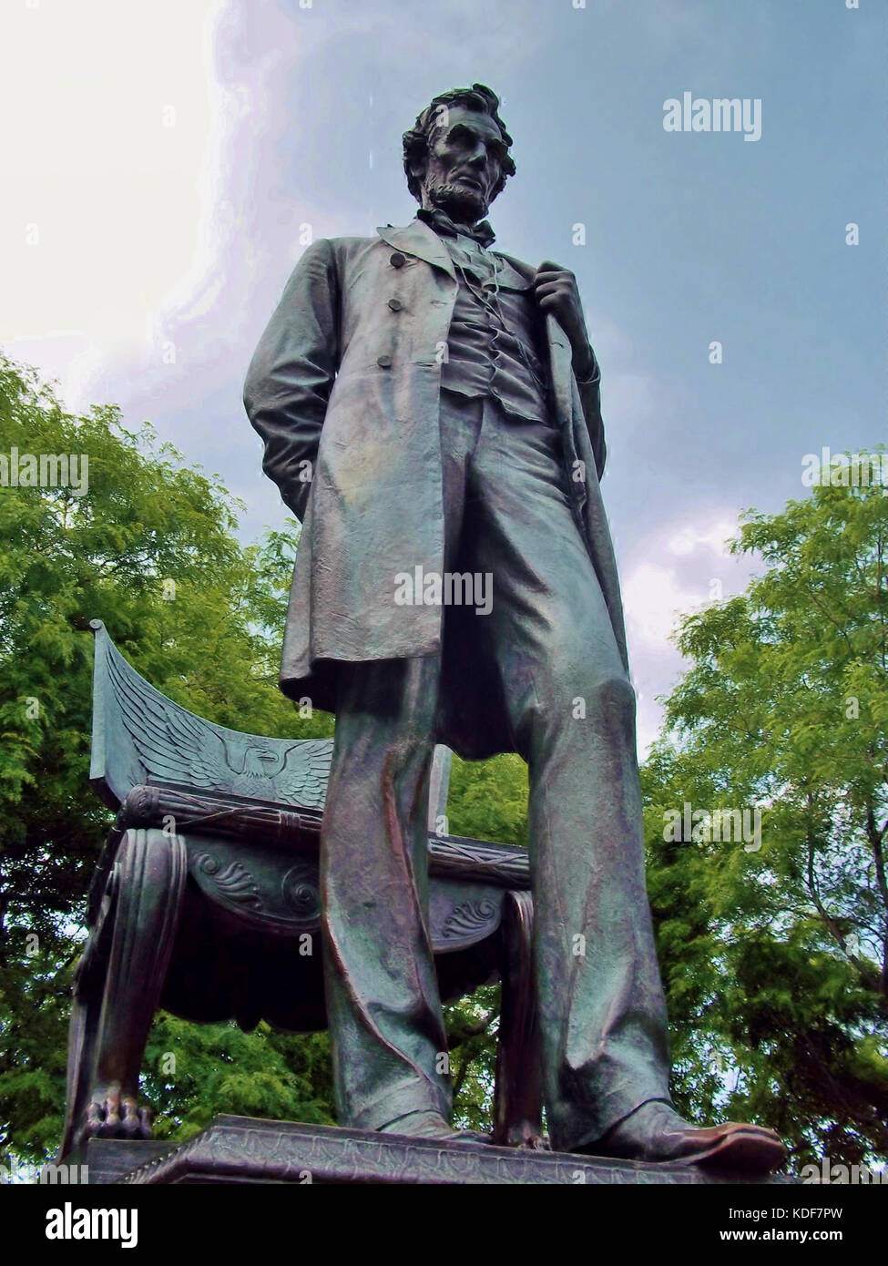 Abraham lincoln portrait side hi-res stock photography and images - Alamy