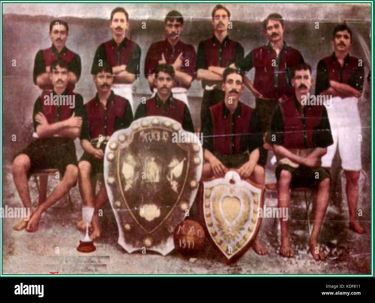 Mohun Bagan 1911 IFA shield wining team Stock Photo - Alamy