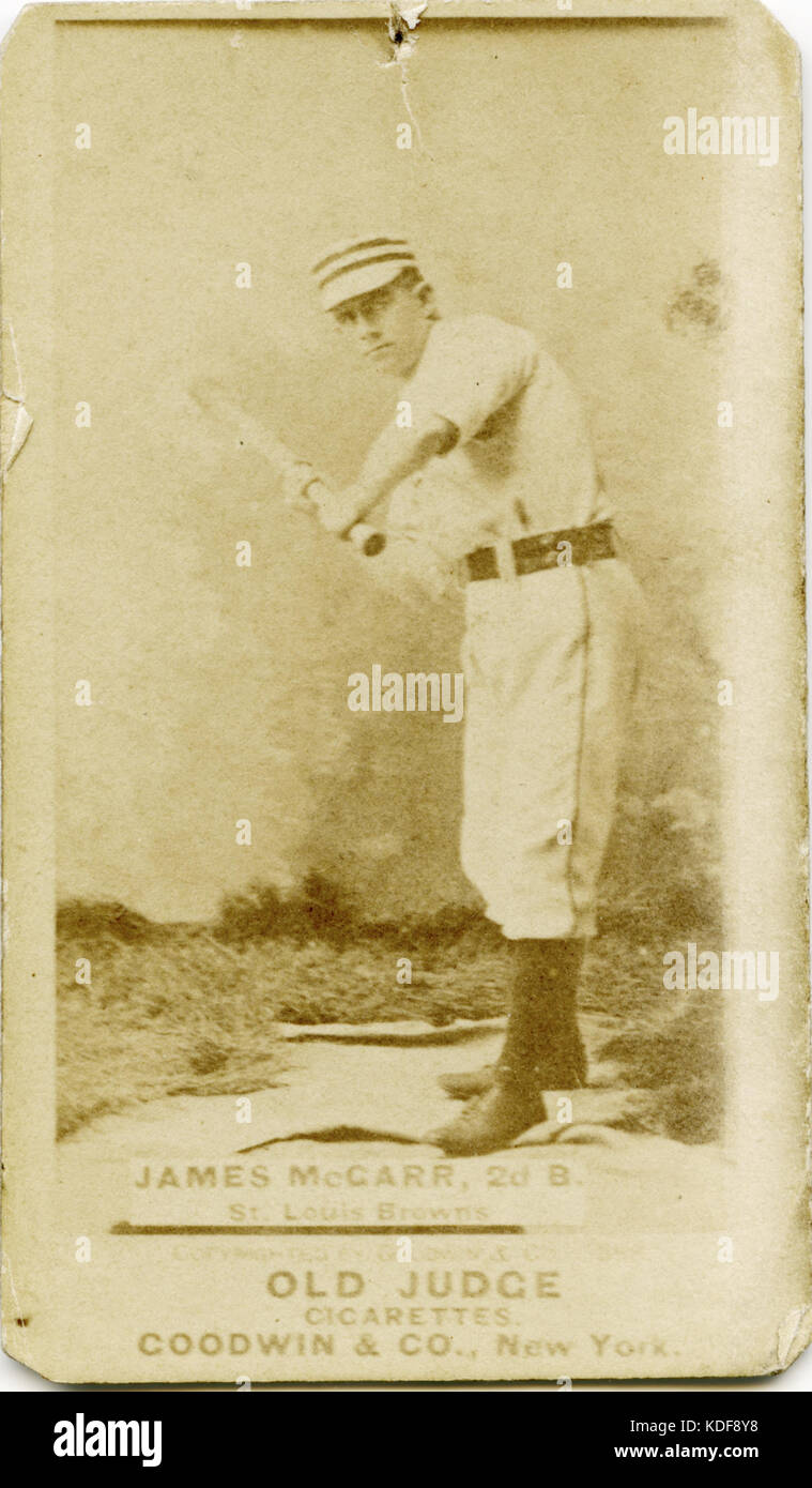 Old Judge Goodwin and Company baseball card for St. Louis Brown's James ...